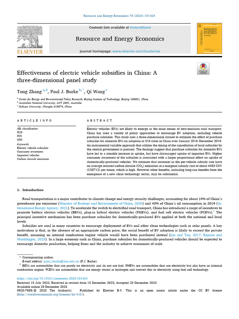 electric vehicle subsidies | PDF | Electric Vehicle | Subsidy