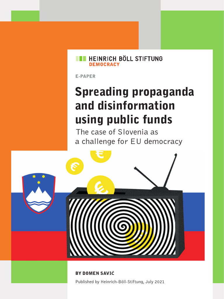 Spreading Propaganda Slovenia Domen Savič FINAL | PDF | Media (Communication) | Propaganda