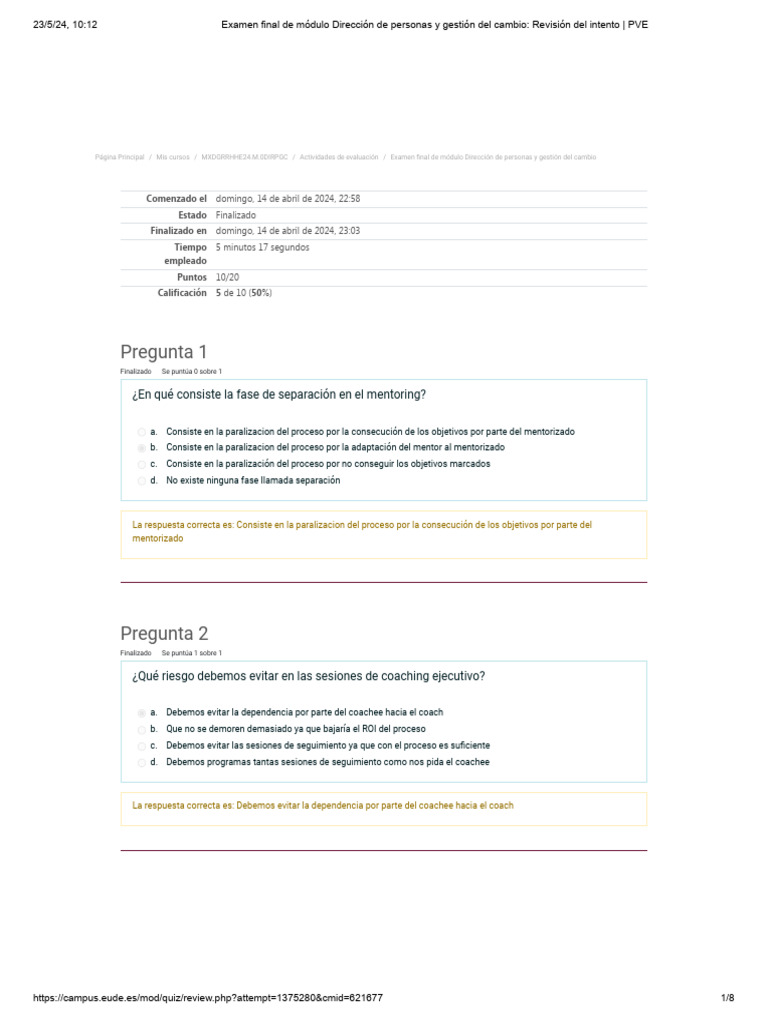 Examen final de módulo Dirección de personas y gestión del cambio_ Revisión del intento _ PVE ...