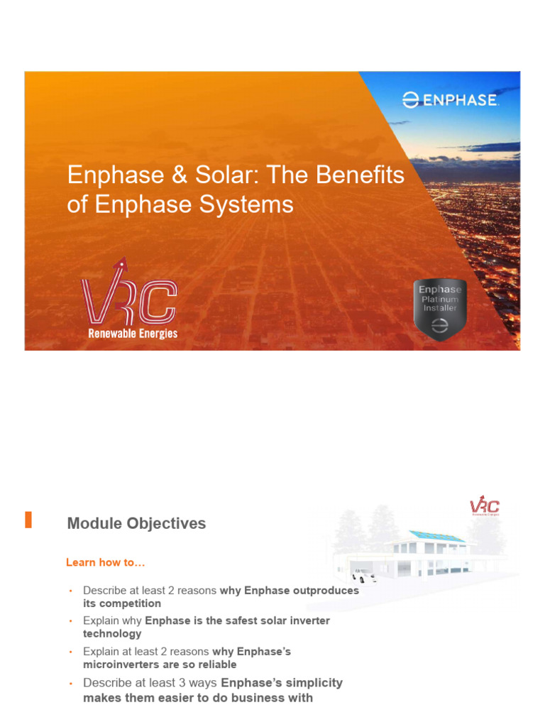Enphase and Solar Benefits of Enphase Systems | PDF | Electrical ...