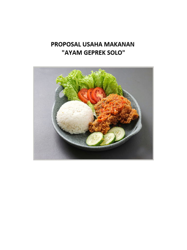 Contoh Proposal Makanan Khas Daerah Singkat - PDF - 20240602 - 141157 ...