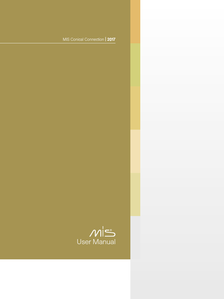 Conical Connection User Manual | PDF | Dental Implant | Titanium