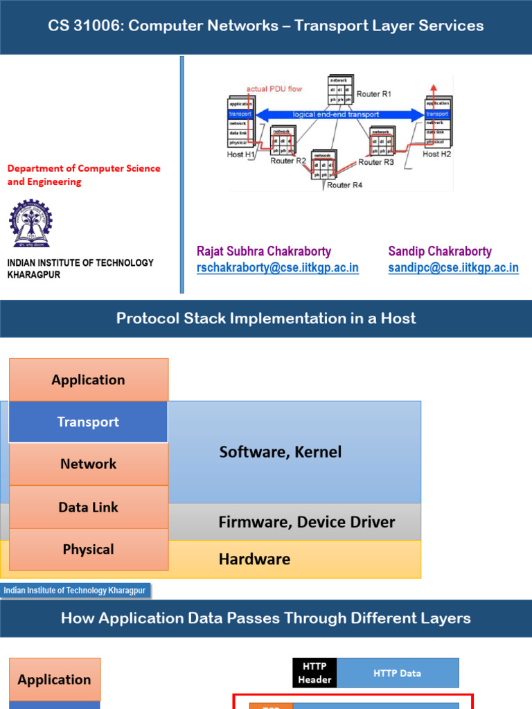 4 Transport Services | PDF | Transmission Control Protocol | Internet Protocol Suite