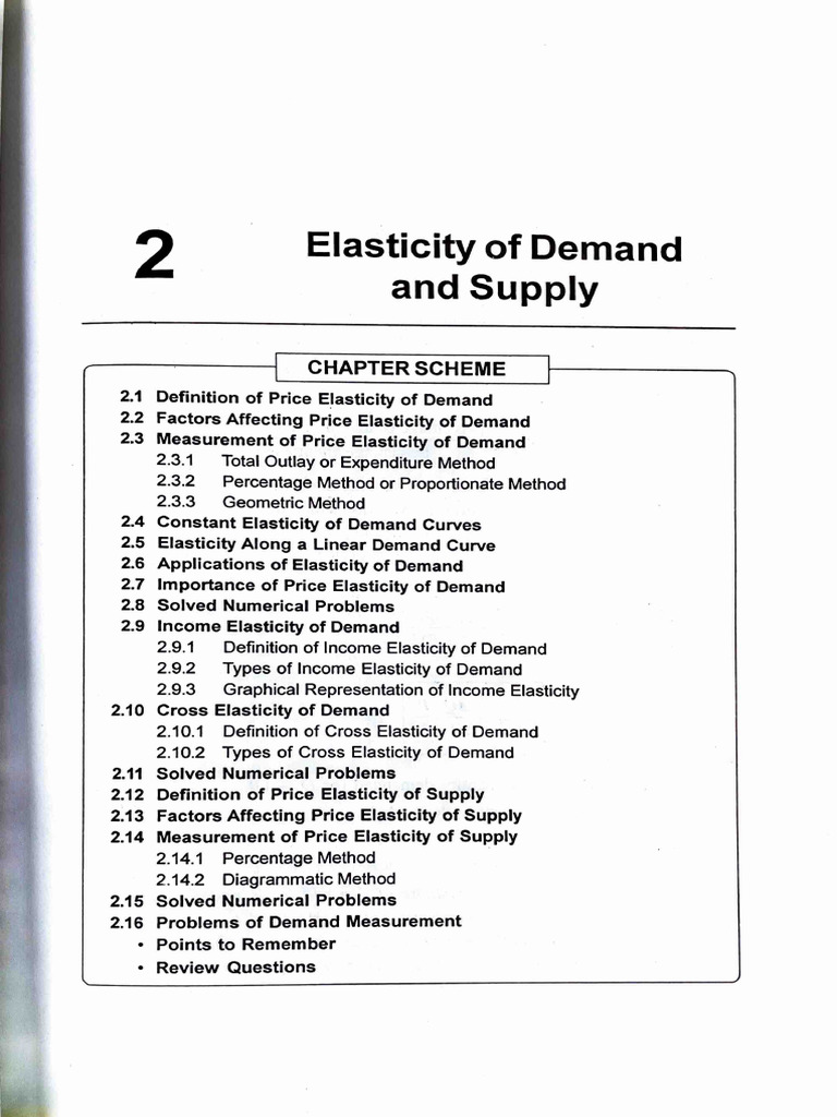 Elasticity Notes | PDF
