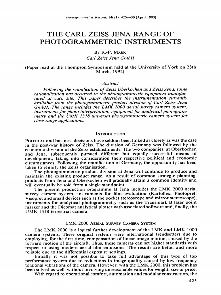 Mark 1993 | PDF | Camera