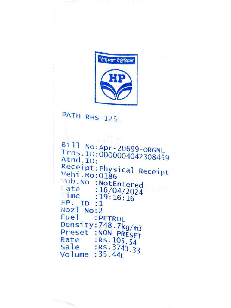 Fuel Bill-16-04-2024 | PDF
