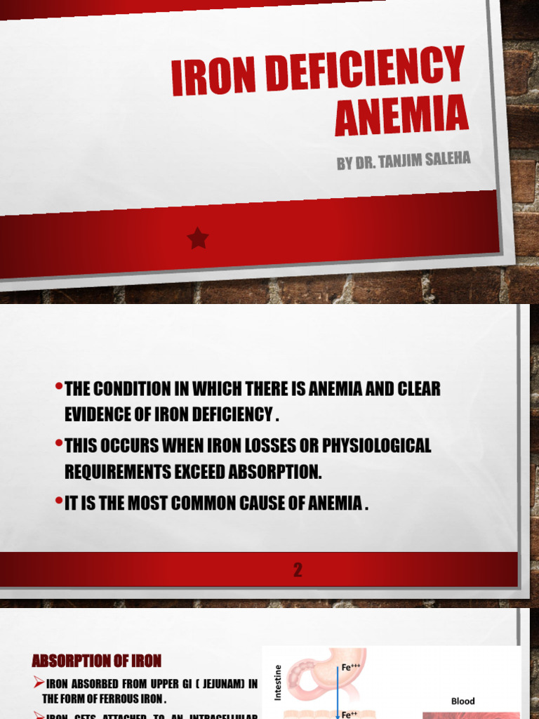 Iron Deficiency Anemia by dr shihab | PDF | Anemia | Diseases And Disorders