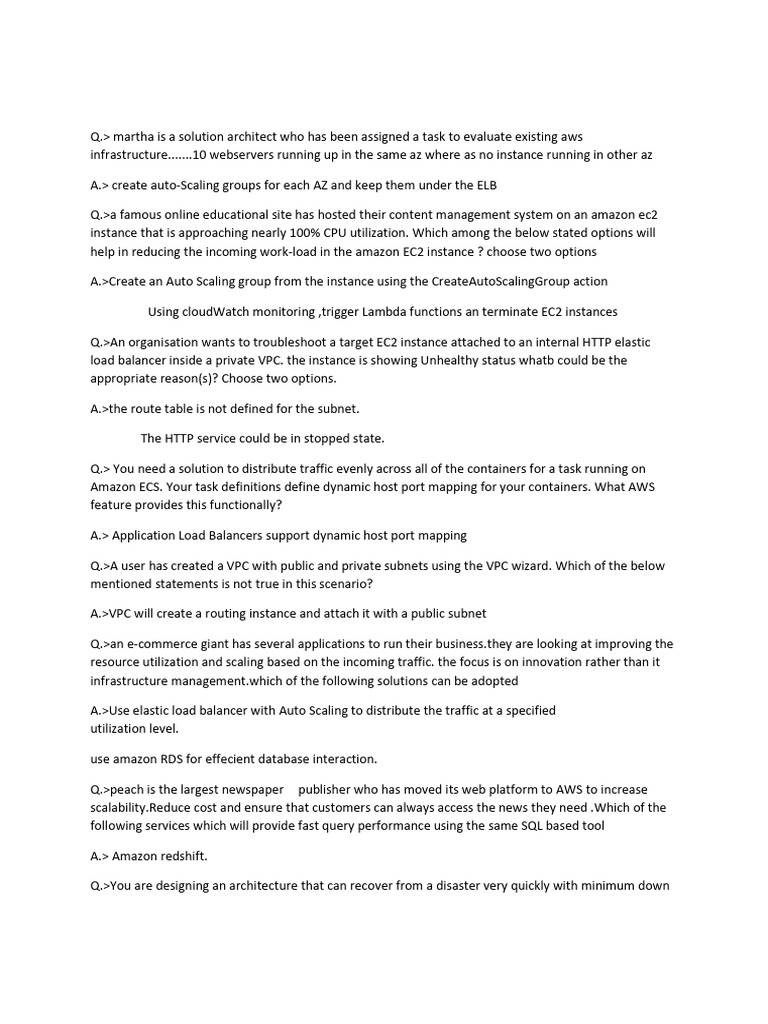 AWS Solution Architect | PDF | Amazon Web Services | Databases