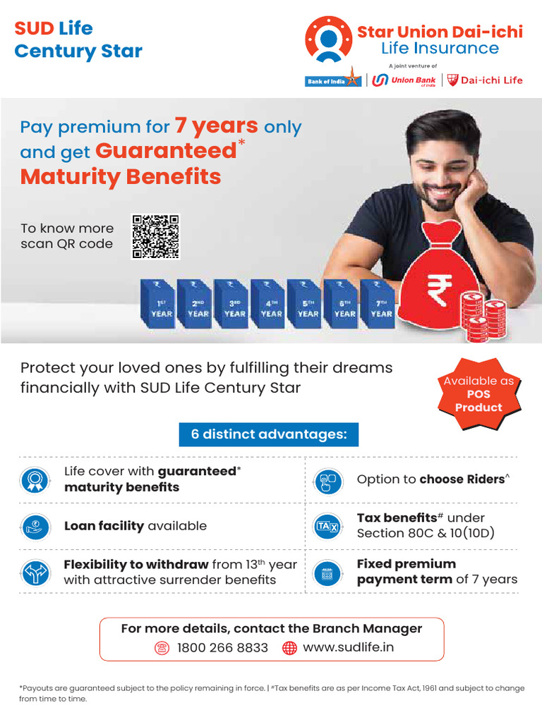Century Star Leaflet - A5 - Ver - 05 | PDF | Insurance | Life Insurance