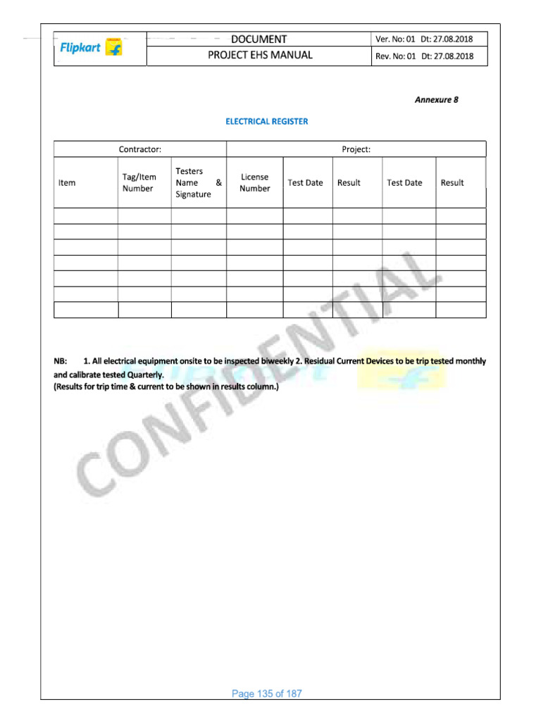 electrical db test report | PDF