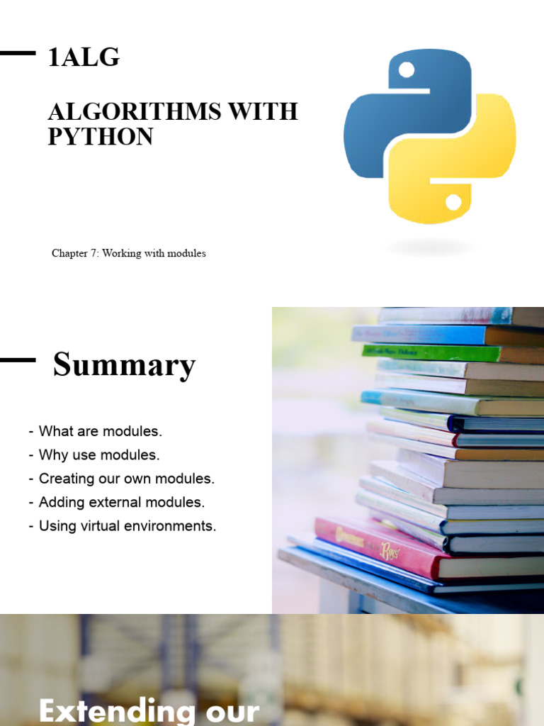 Day 3.1 - CH7 - Working With Modules | PDF | Python (Programming ...