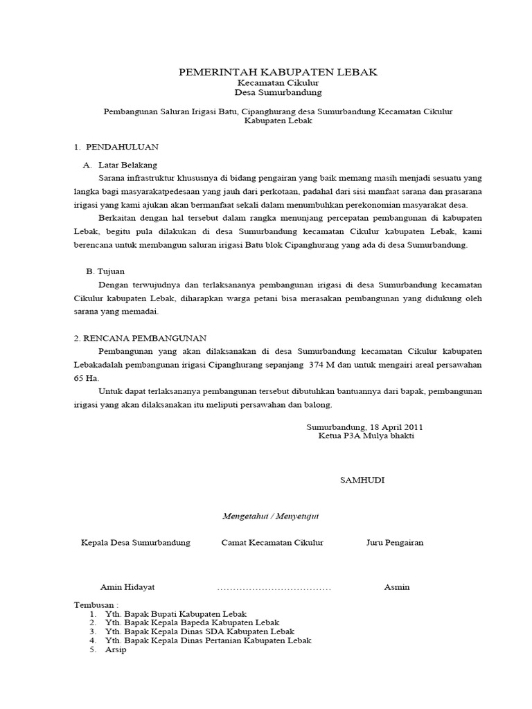 Proposal Jides Harapan Baru | PDF