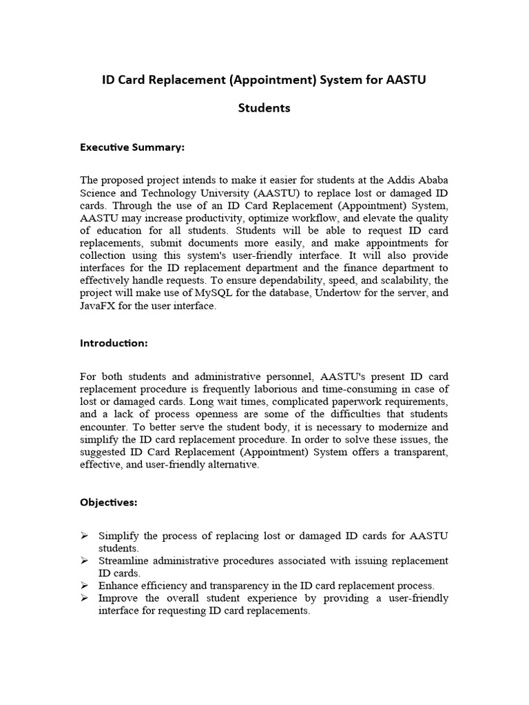 ID Card Replacement | Download Free PDF | Databases | Software Development Process