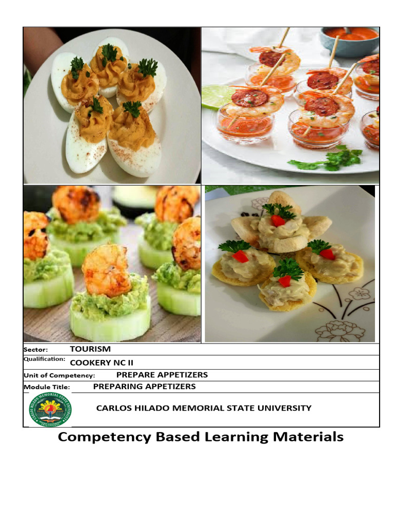 CAJERAS CBLM Cookery Grade7 | PDF | Hors D'oeuvre | Cuisine