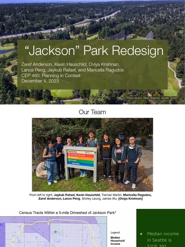 Jackson Park Redesign Final Presentation | PDF | Natural Environment