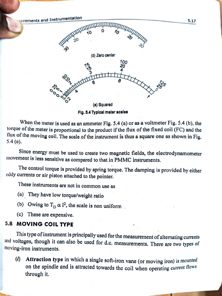 Moving Coil Type Meter | PDF | Manufactured Goods | Physical Sciences