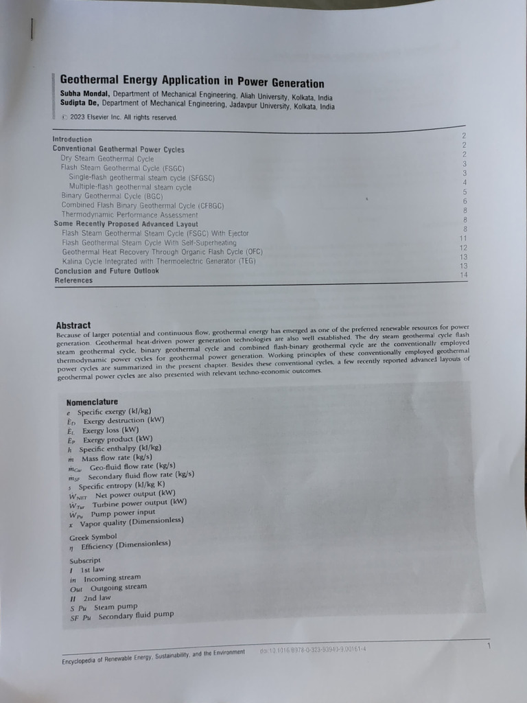 Renewable Energy Notes by Subha Sir | PDF | Geothermal Energy | Power ...