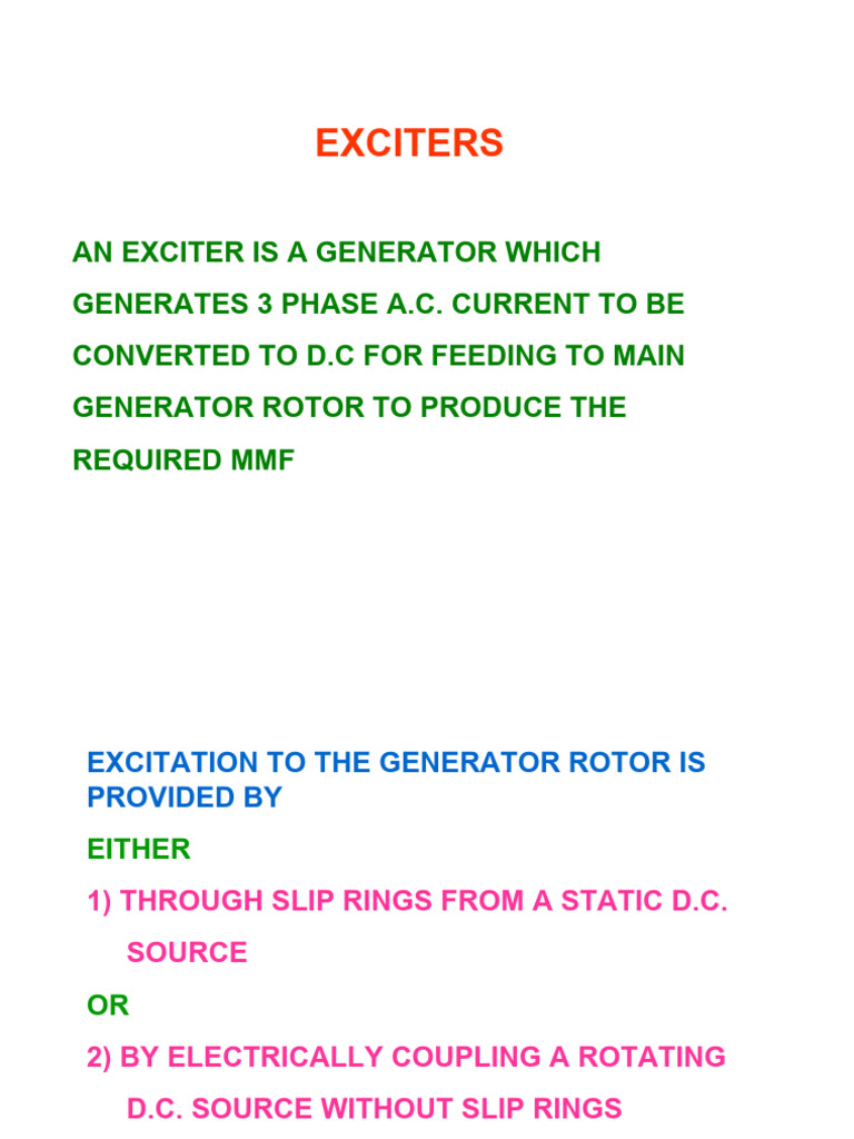 Gen Exciter | PDF