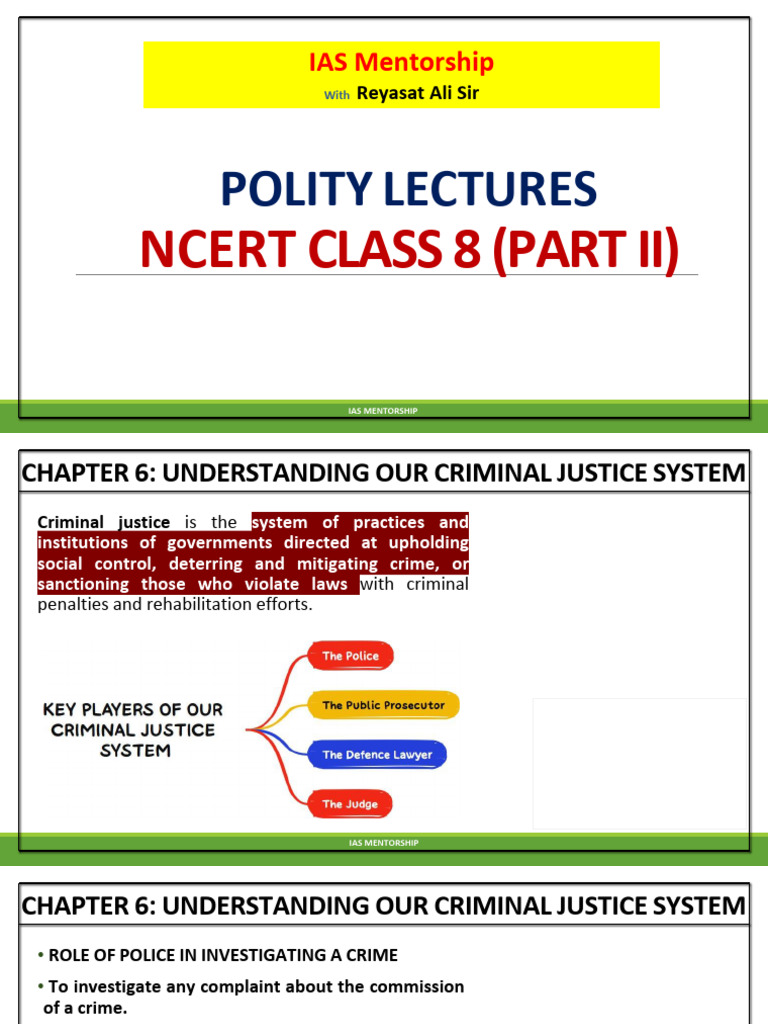 Class 8 Polity (Part Ii) | Download Free PDF | Prosecutor | Arrest