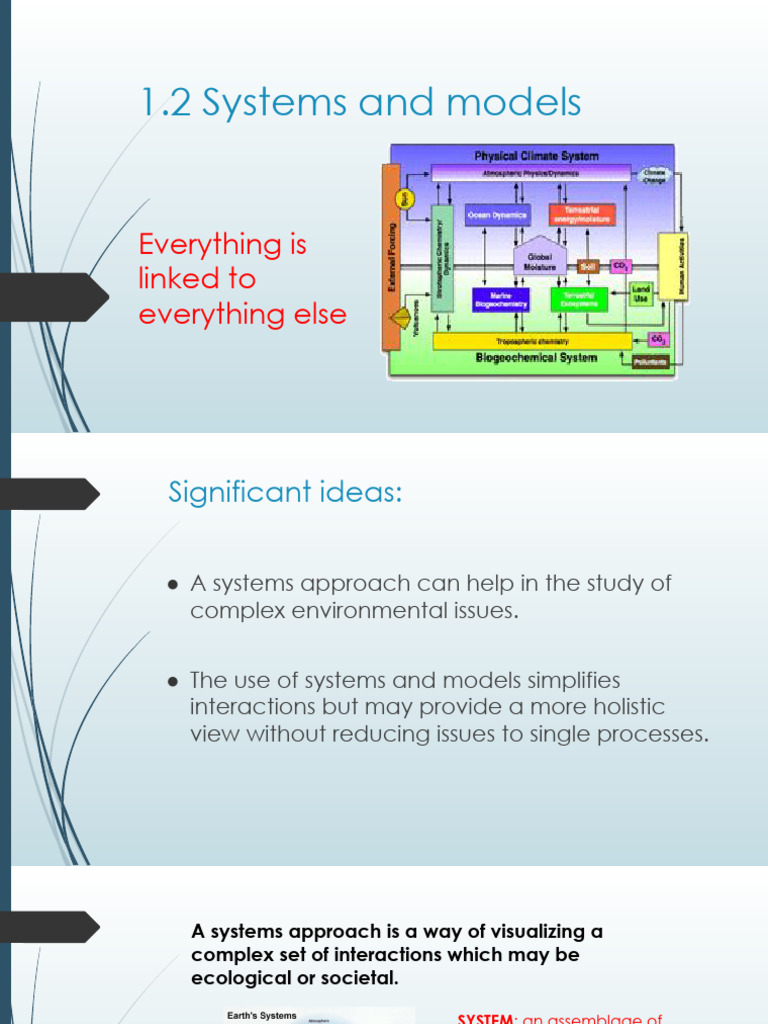 1.2 Systems and Models | PDF | Ecosystem | Earth Sciences