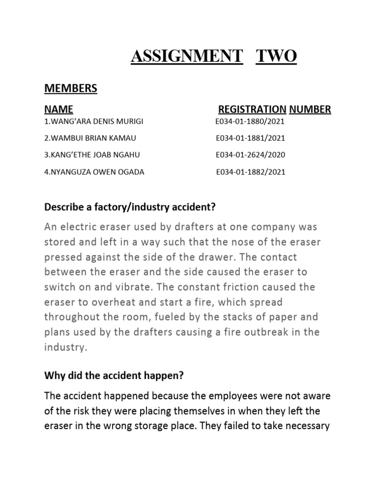 Assignment Two | PDF | Fires | Hazards