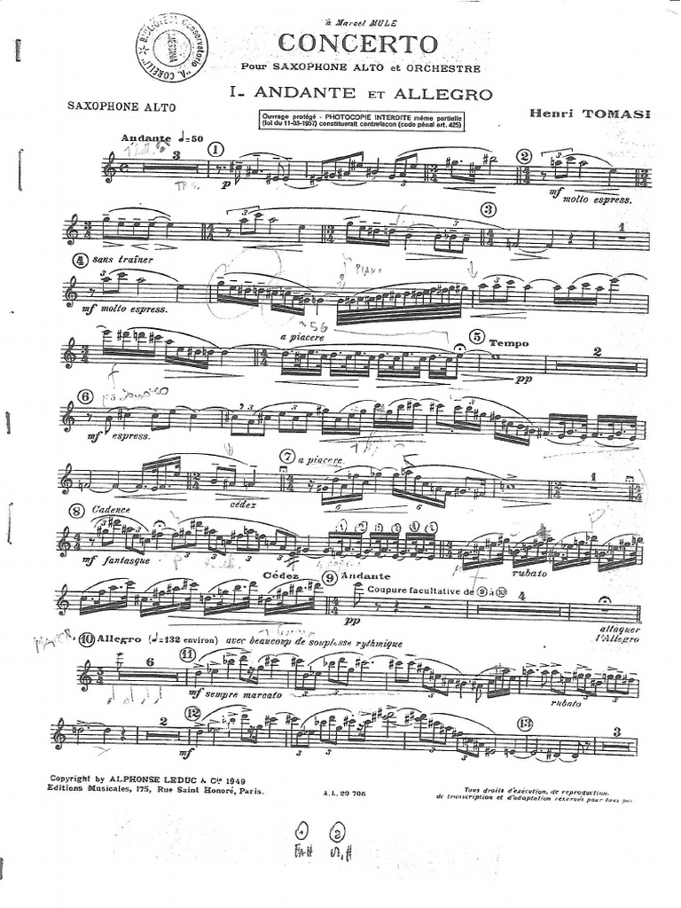 Concerto Tomasi 1 | PDF
