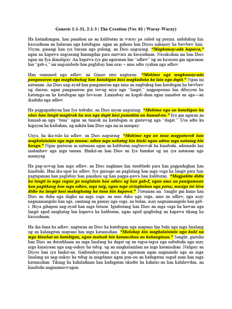 Project Script | PDF | Religion & Spirituality