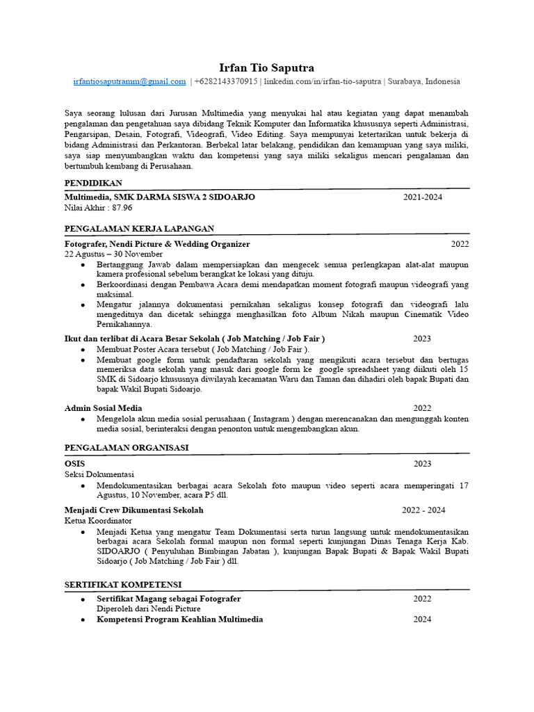 Mentahan CV | PDF | Seni