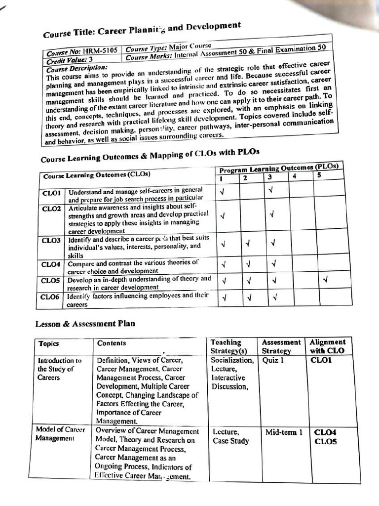 5105 Course Outline | PDF