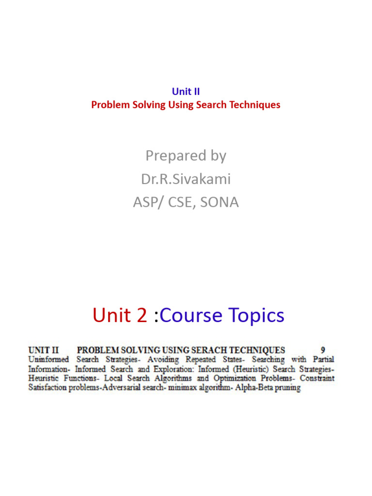 Problem Solving Using Search Techniques Pdf Combinatorics Computational Problems