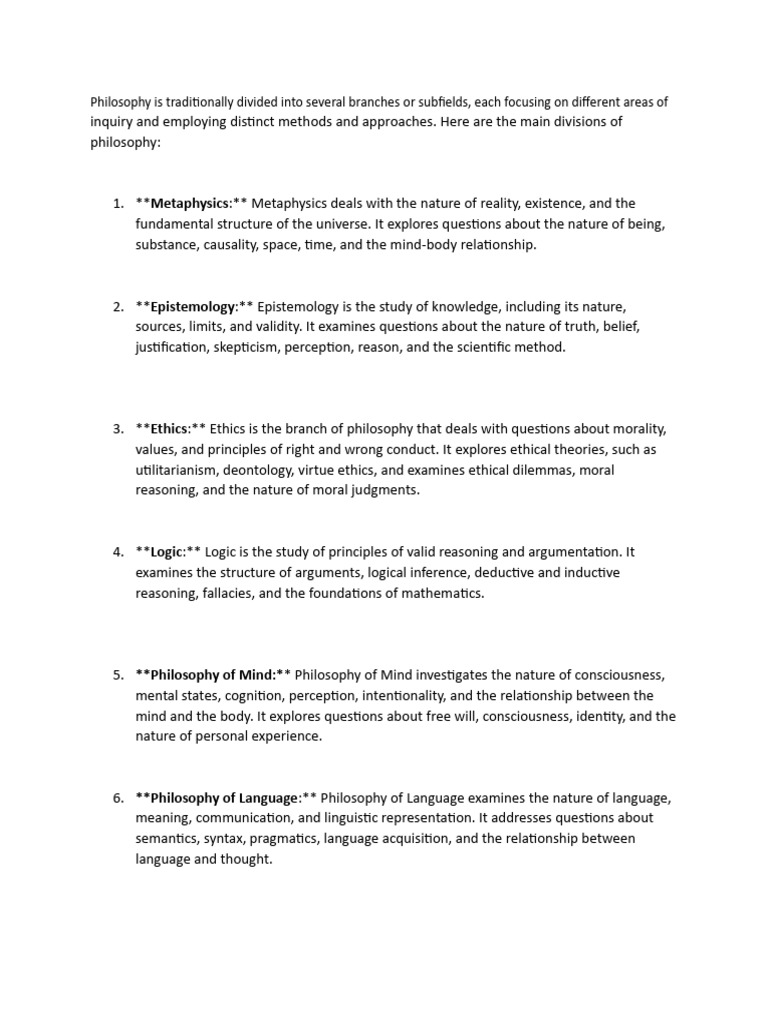 Methods of Philosophy | PDF | Logic | Reason