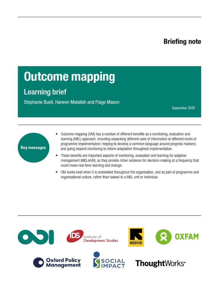 glam_outcome_mapping_finalupdated | PDF | Capacity Building | Behavior