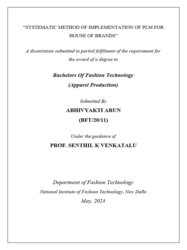 PLM Doc Final | PDF | Product Lifecycle | Brand