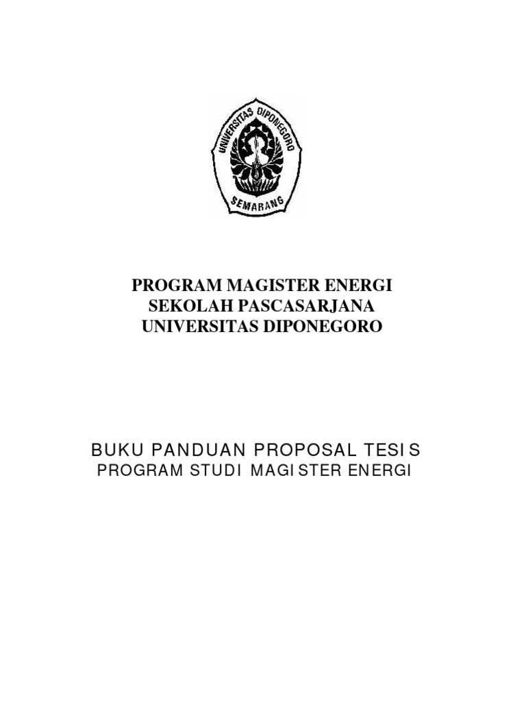 Buku Panduan Proposal Tesis | PDF