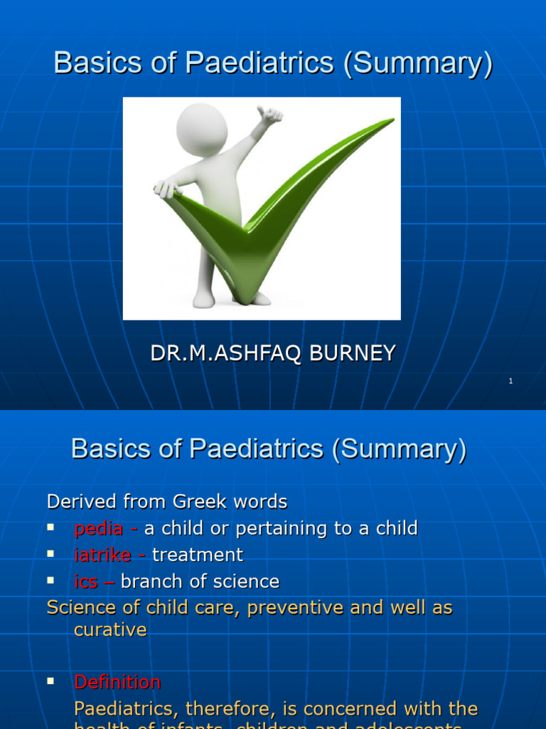 Basics Summary Pedes | PDF | Pediatrics | Blood Pressure