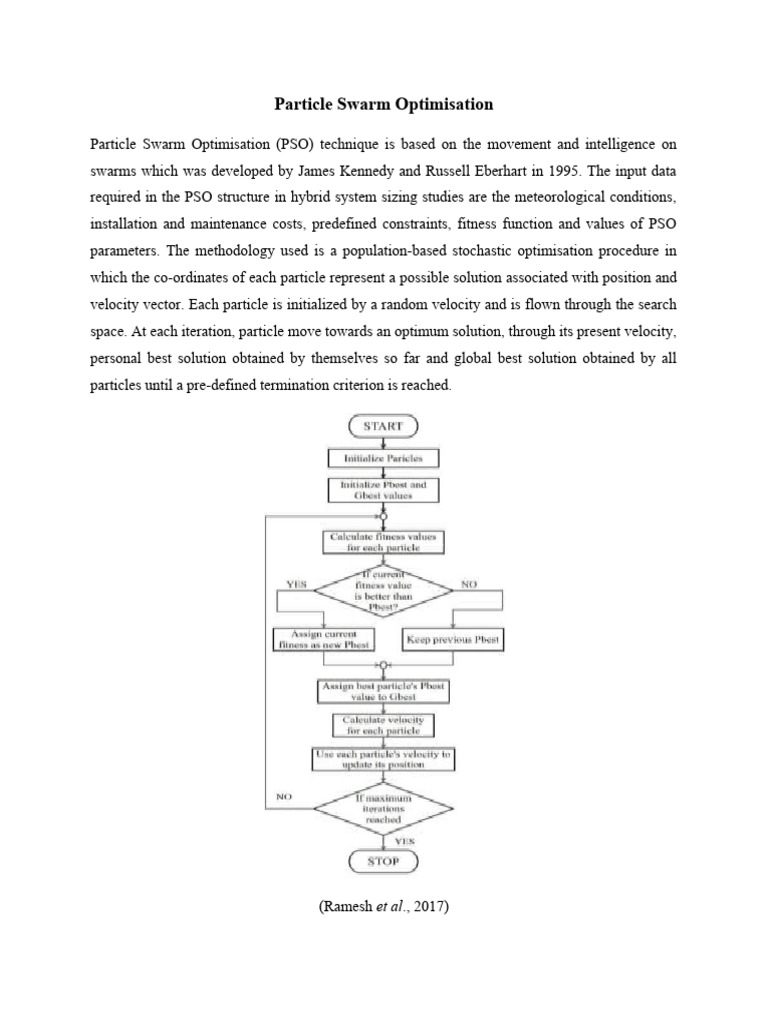 Particle Swarm Optimisation | PDF
