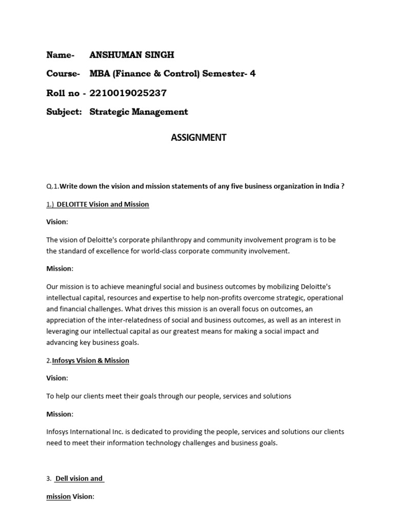 ANSHUMAN SINGH MBA FC Assignment | PDF | Business | Economies