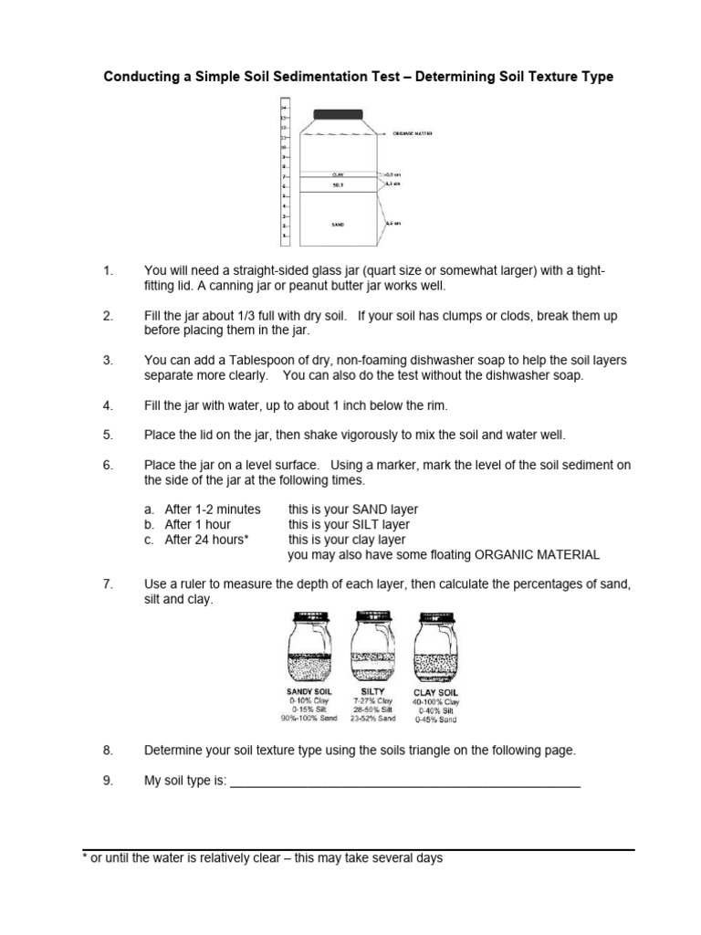 Soil Sedimentation Test Guide | PDF