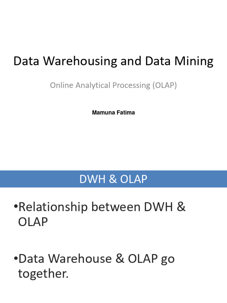 Lecture 8 | Download Free PDF | Data Warehouse | Computing Lecture 8 | Download Free PDF | Data Warehouse | Computing