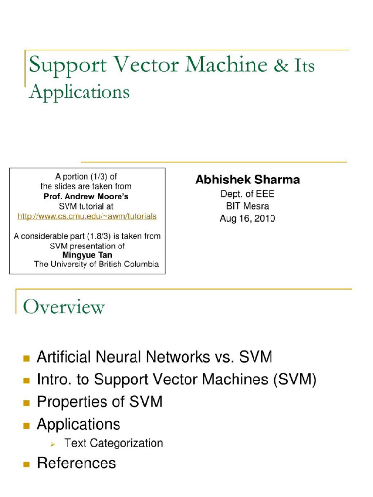 SVM | PDF