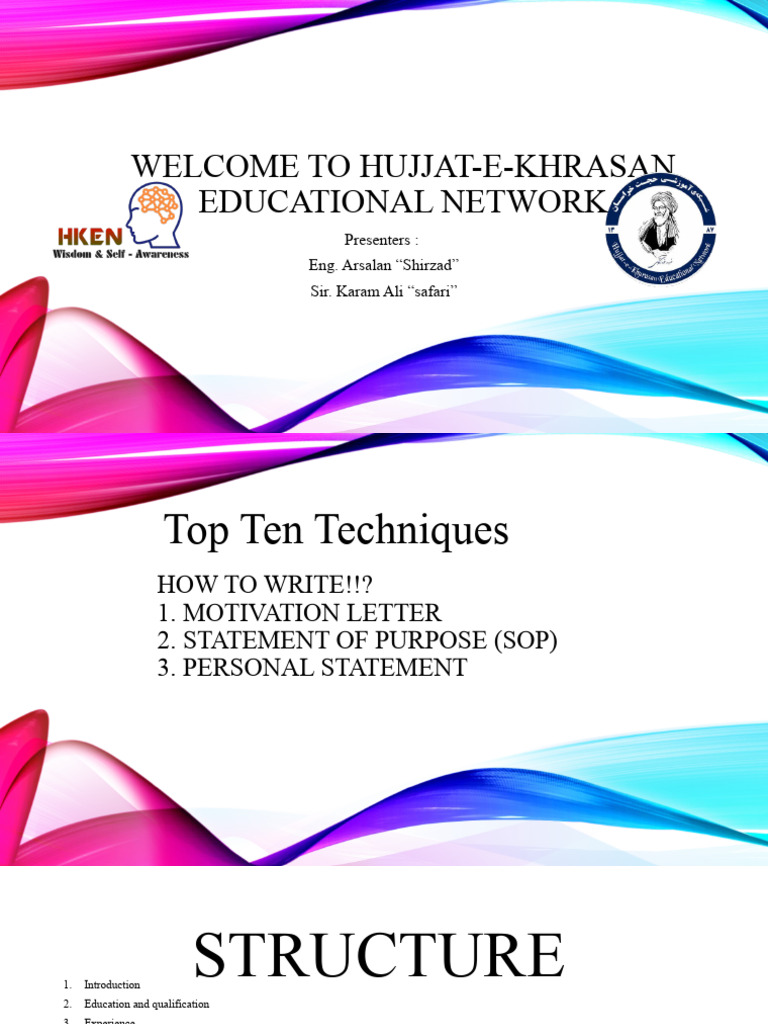 Motivation Letter Presentation | Download Free PDF | Motivation ...