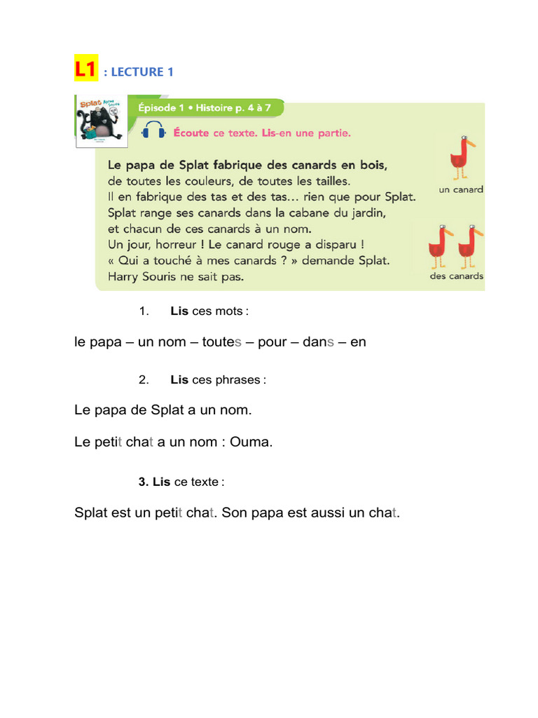 Splat le chat : Aventures et Mystères | PDF | Animaux et humains