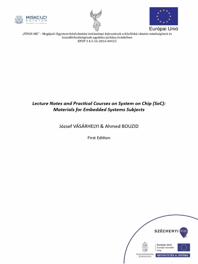 Lecture Notes and Practical Courses on System on Chip | PDF | Hardware ...