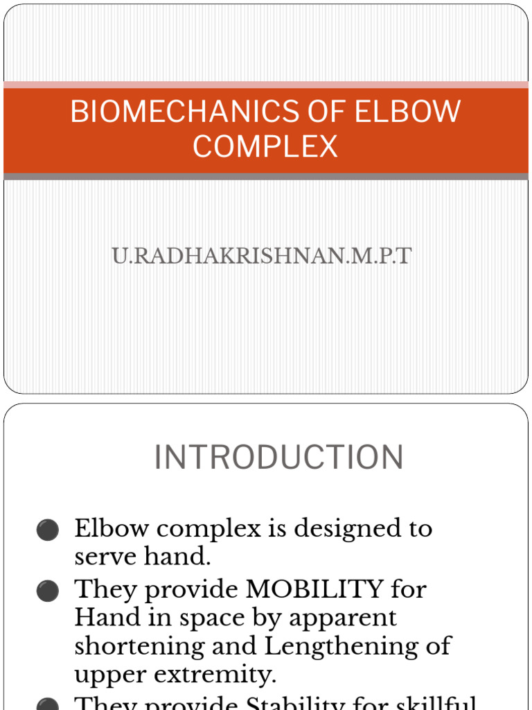 Biomechanics of elbow complex (1) | Download Free PDF | Elbow | Anatomy