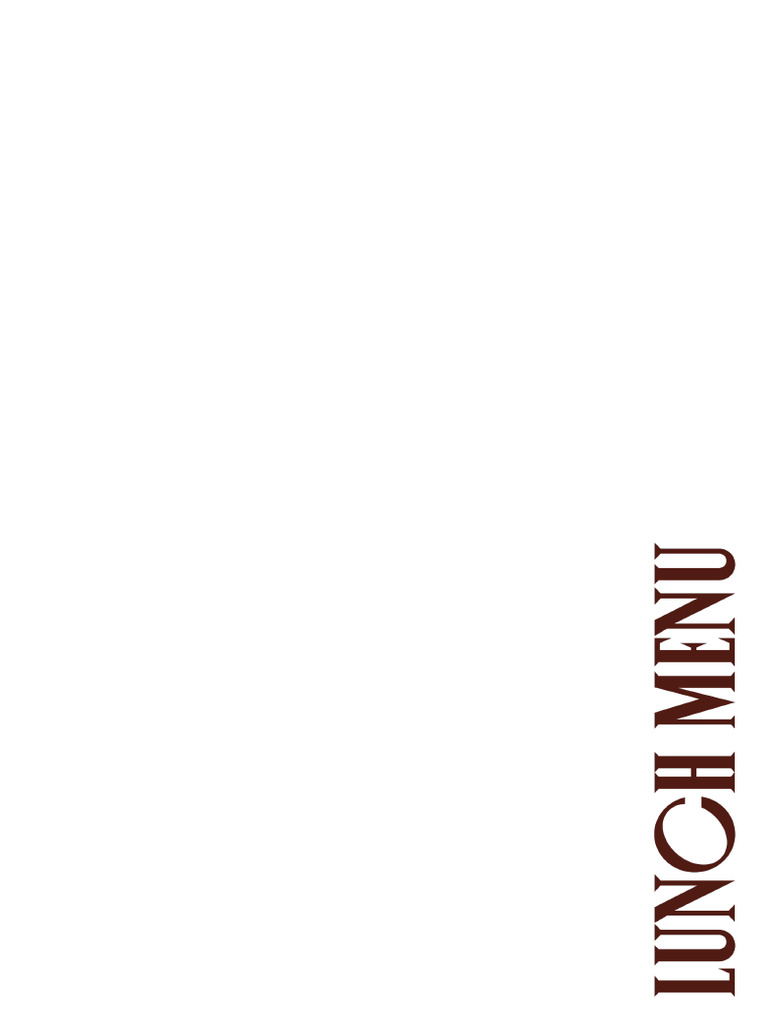 ChezWam Lunch Menu | PDF | Sauce | Desserts