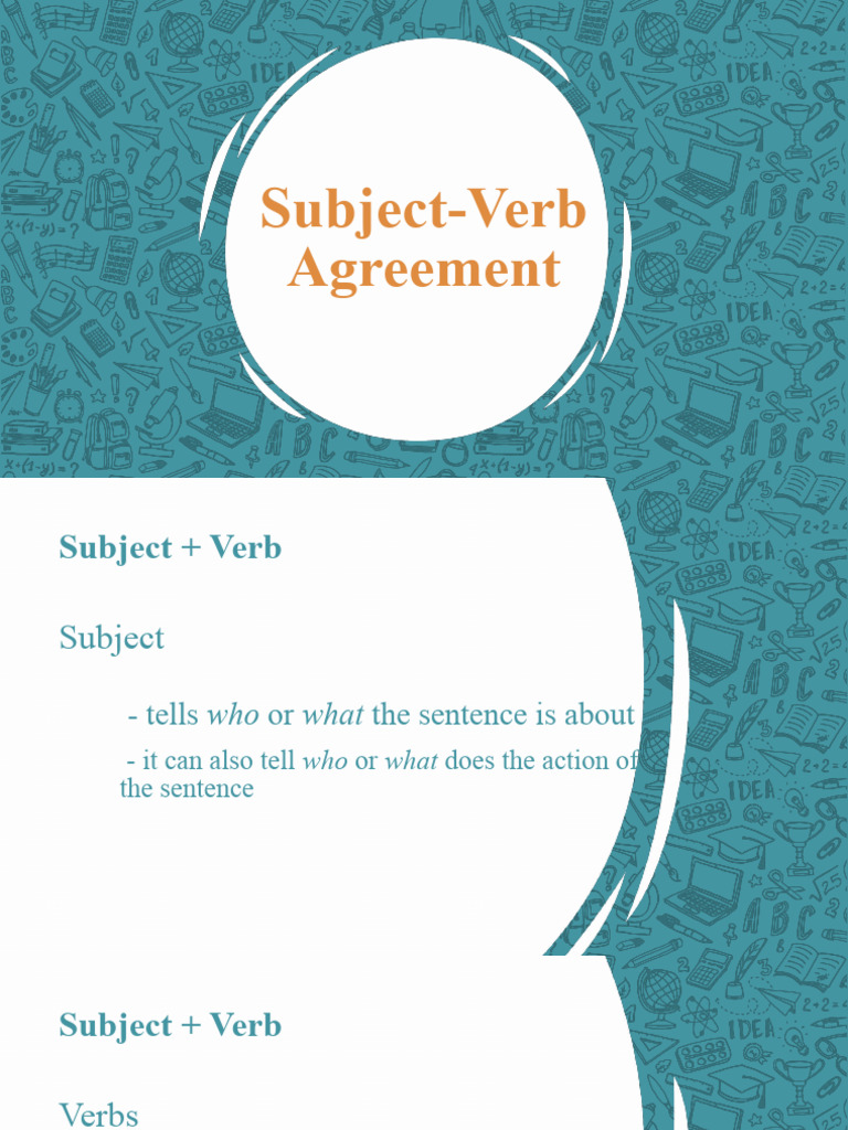 Subject-Verb Agreement m4 | PDF | Verb | Grammatical Number
