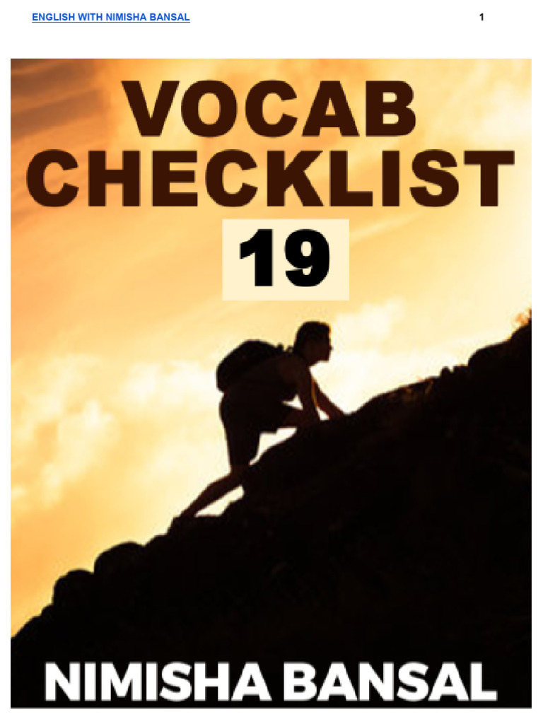 Vocabulary Synonyms & Antonyms Guide | PDF | Deception