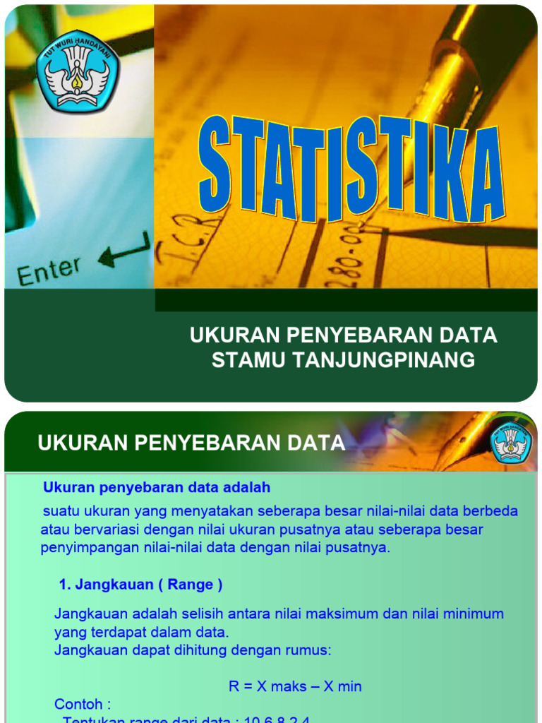 Ukuran Penyebaran Data dalam Statistik | PDF