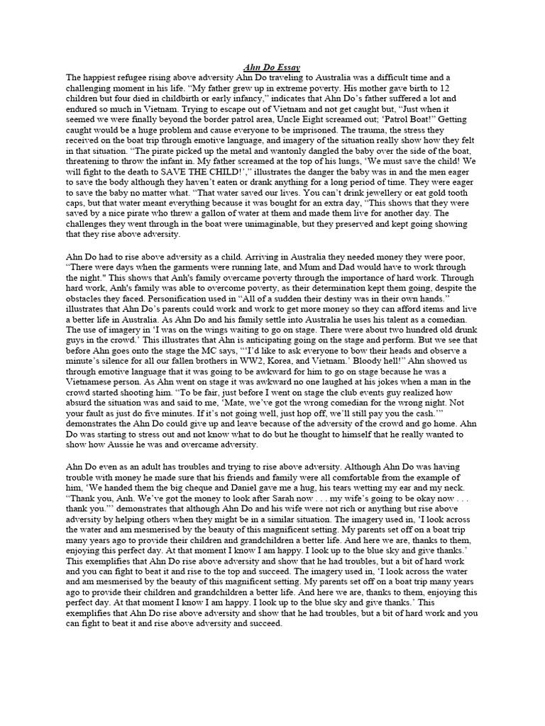 Essay Ahn Do | PDF