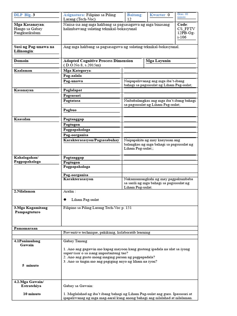 DLP 3 Rojas and Ginoo | PDF